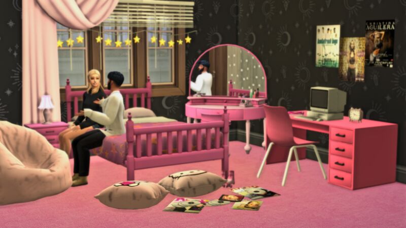 2000S Craze | Sims 4 Y2K Bedroom Sims 4 CC Download