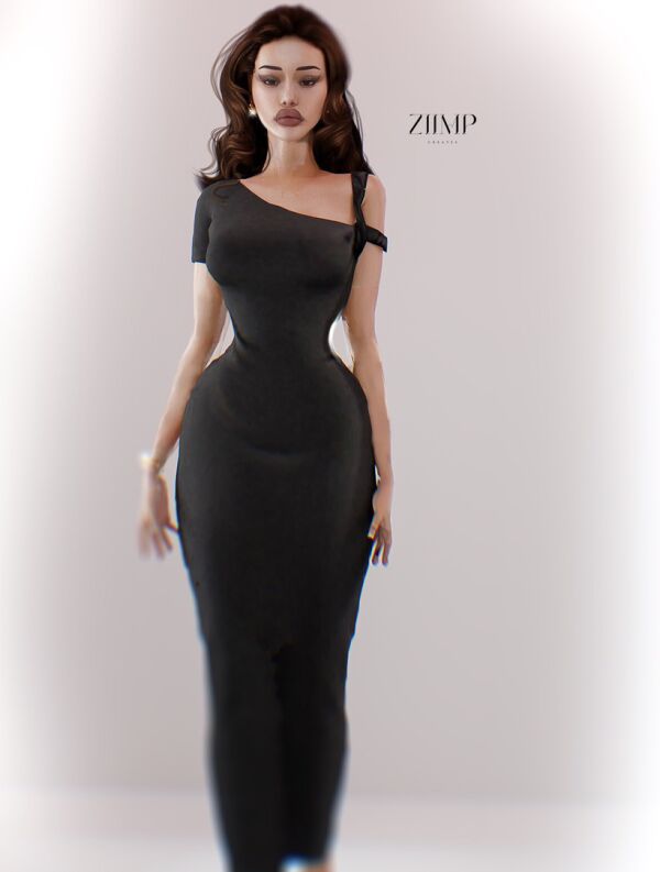 Bella Dress By Ziimp Sims 4 CC Download