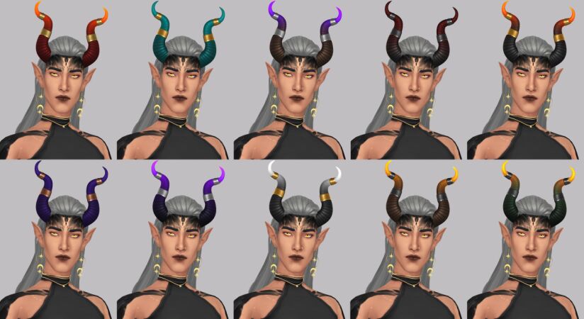Blazing Horns By Strangegrapefruit Sims 4 CC Download