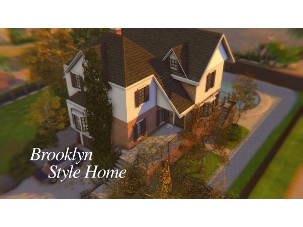 Brooklyn Style Home Sims 4 CC Download