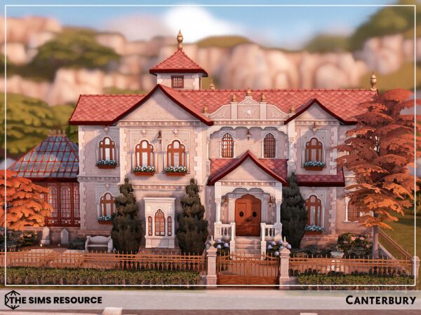 Stunning Canterbury Residential Lot Sims 4 CC Download