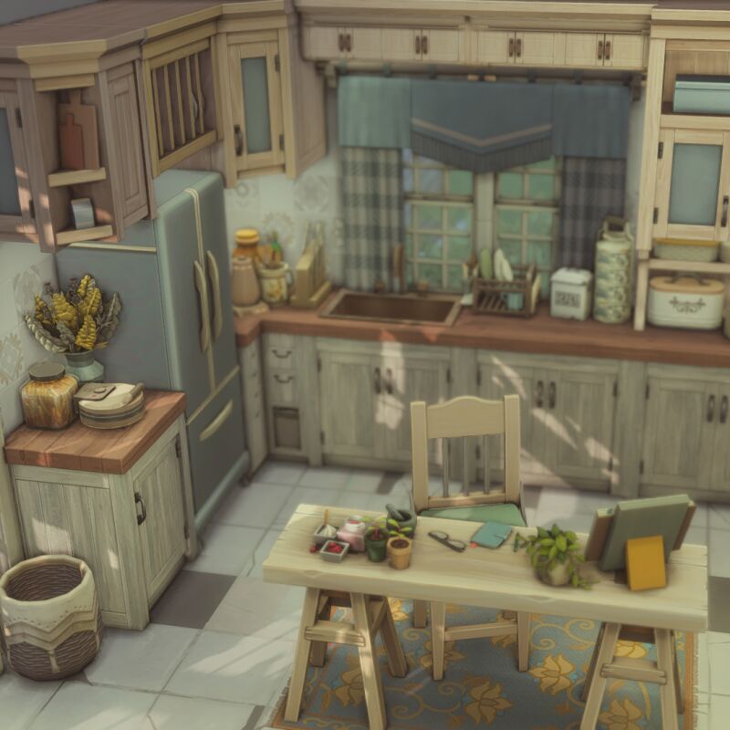 Charming Cottagecore House by Lollisimsi Sims 4 CC Download