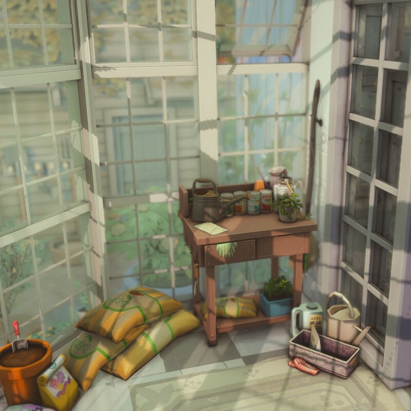 Charming Cottagecore House by Lollisimsi Sims 4 CC Download