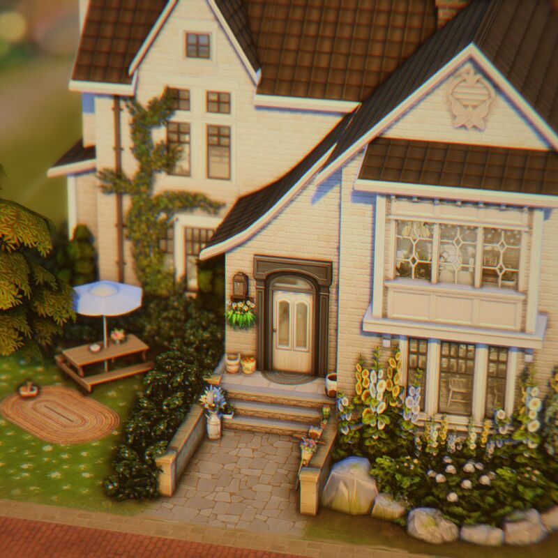 Charming Country Family House Sims 4 CC Download