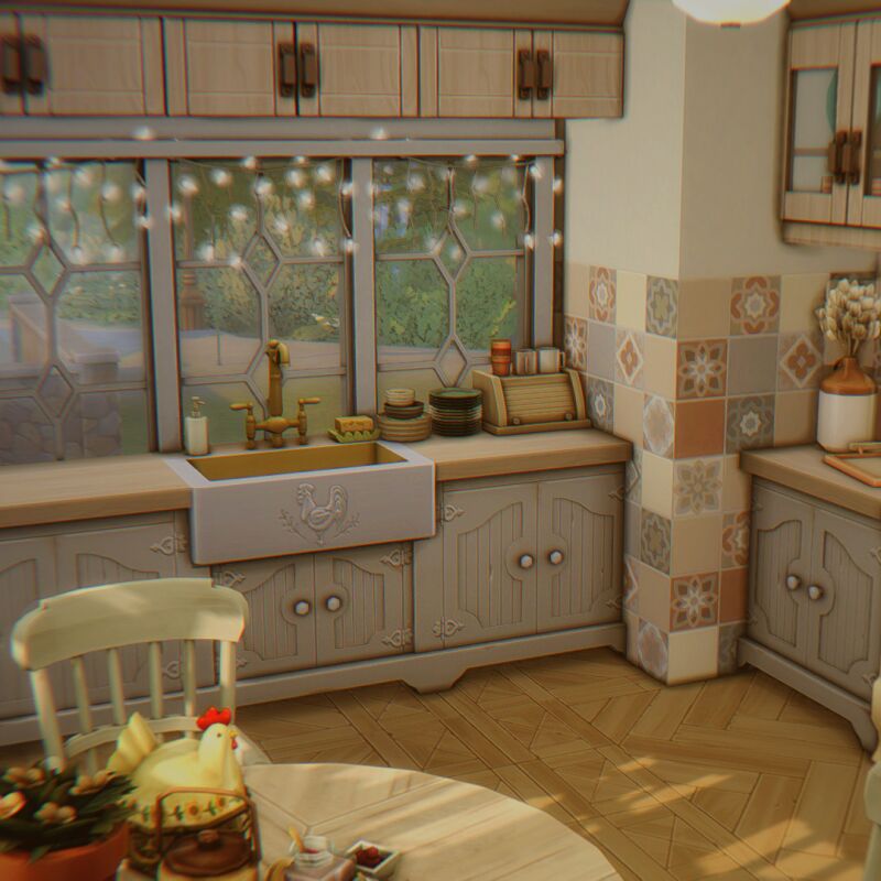 Charming Country Family House Sims 4 CC Download