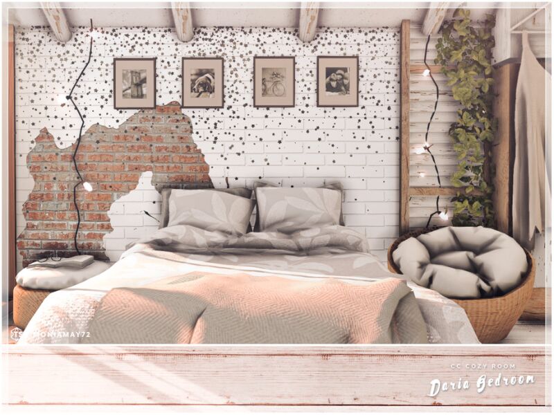 Daria Bedroom CC: Chic and Cozy Design Sims 4 CC Download