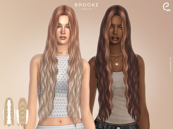 Brooke Hairstyle for The Sims 4 Sims 4 CC Download