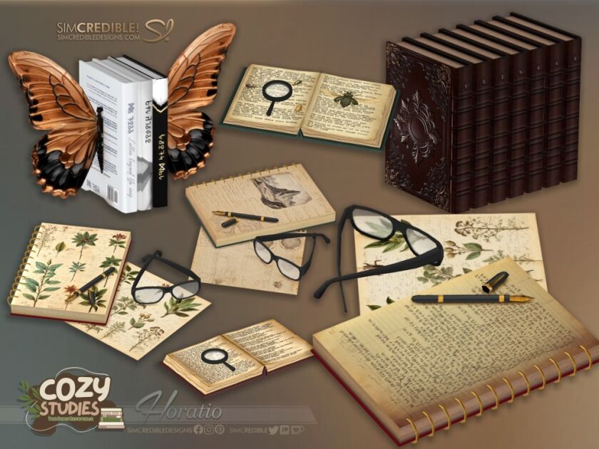 📚Horatio Books Collection📚 Sims 4 CC Download