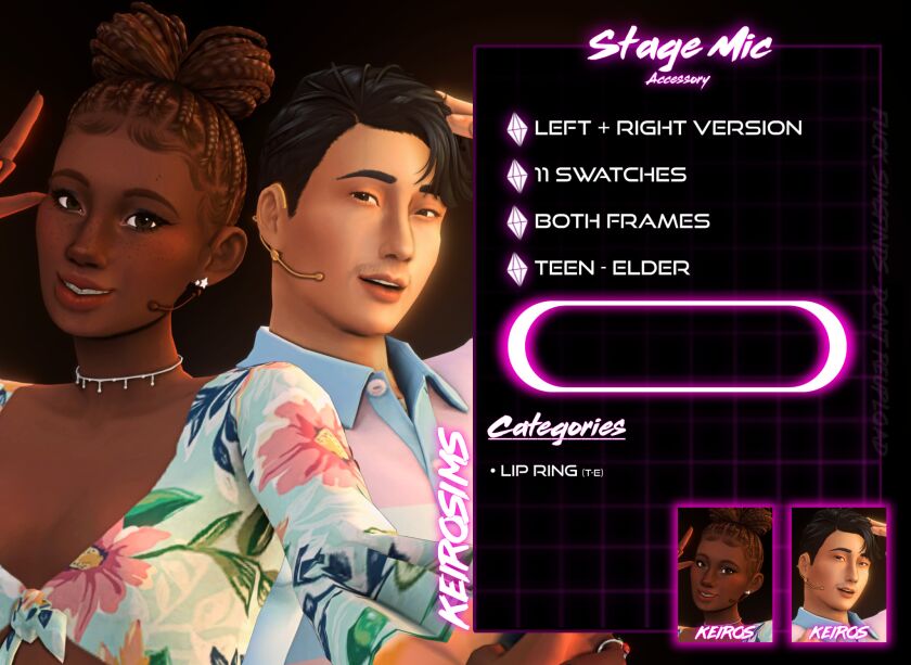 [Keiros] Stage MIC Sims 4 CC Download