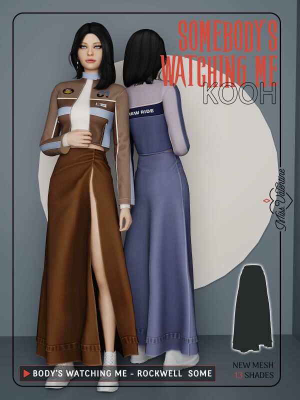 Stylish Kooh Skirt by Miss.Valentine Sims 4 CC Download