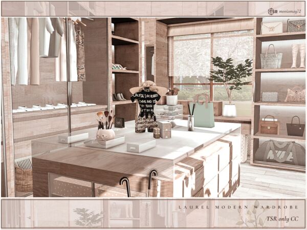 Stylish Laurel Modern Wardrobe for Your Sims Sims 4 CC Download