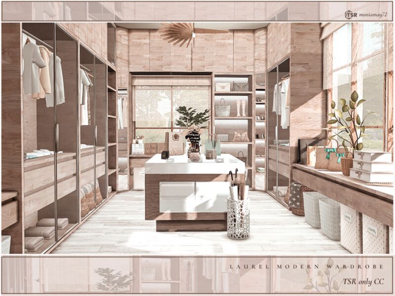 Stylish Laurel Modern Wardrobe for Your Sims Sims 4 CC Download