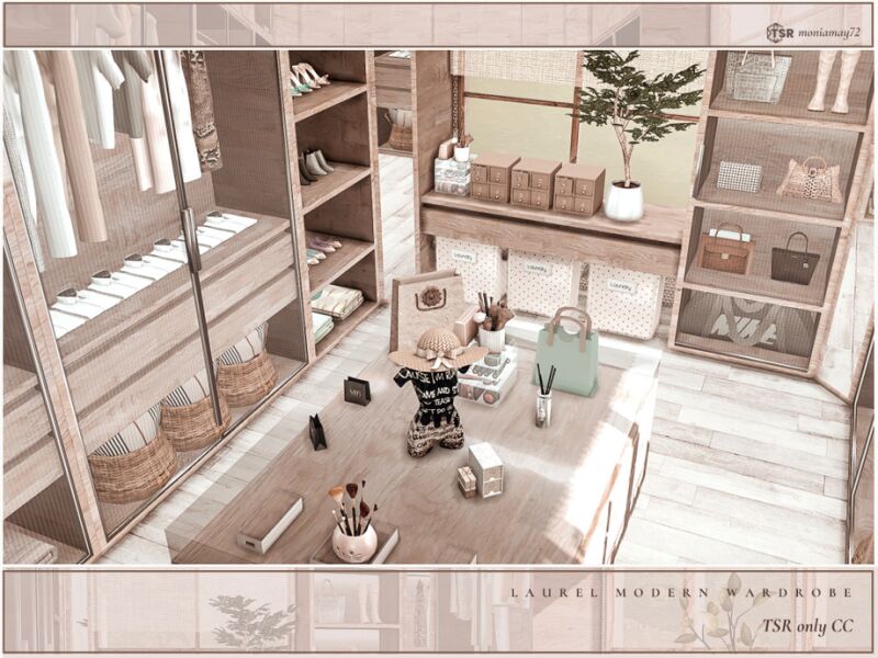 Stylish Laurel Modern Wardrobe for Your Sims Sims 4 CC Download