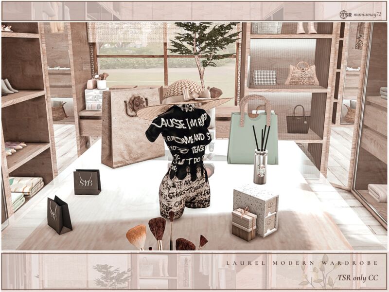 Stylish Laurel Modern Wardrobe for Your Sims Sims 4 CC Download
