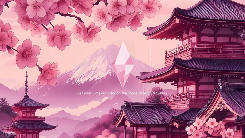 Japan Aesthetic Loading Screen Backgrounds Sims 4 CC Download