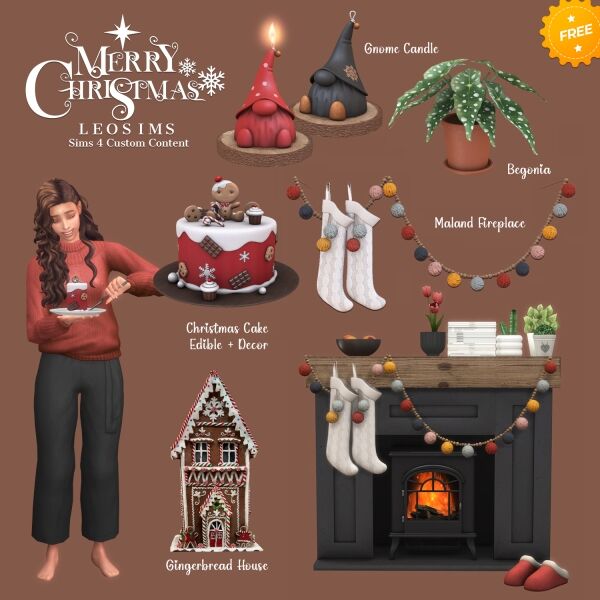 Merry Christmas 2024 Sims 4 CC Download