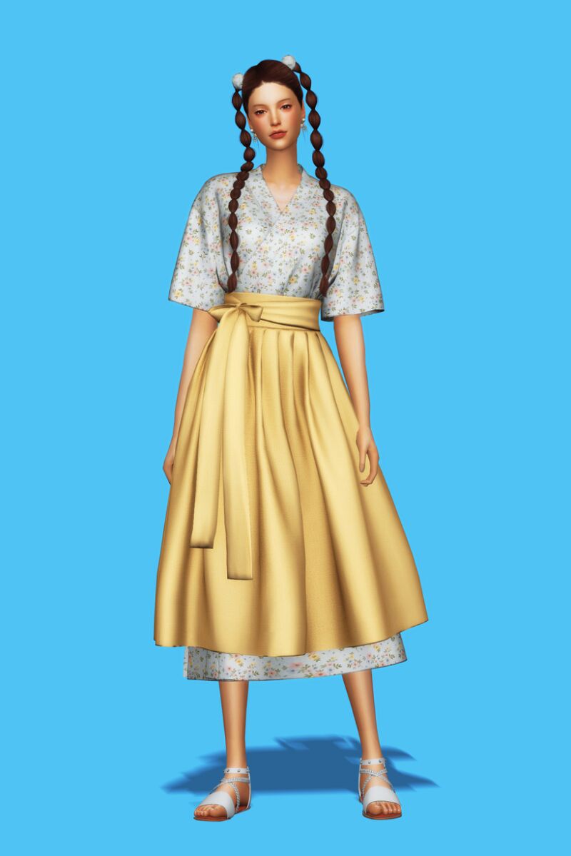 Modern Hanbok: A Stylish Twist Sims 4 CC Download