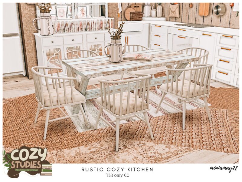Rustic Cozy Kitchen CC by Moniamay72 Sims 4 CC Download