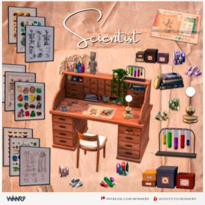 Scientist Set Sims 4 CC Download