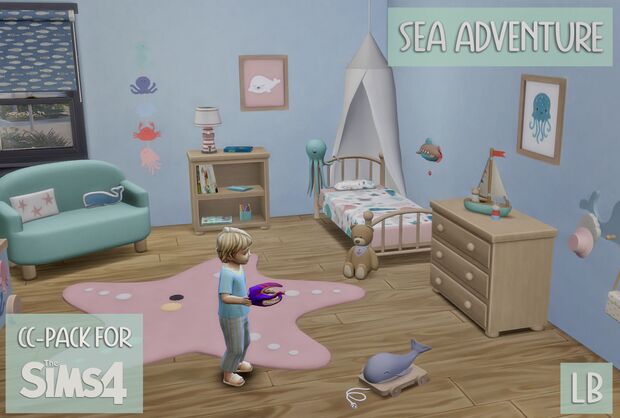 Explore the Sea-Adventure TS4 CC-Pack! Sims 4 CC Download