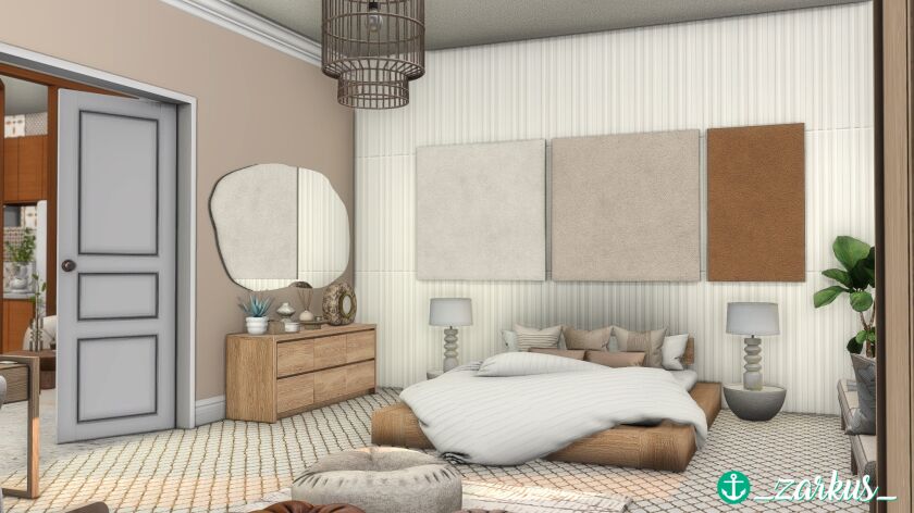 Seashell Apartment Sims 4 CC Download