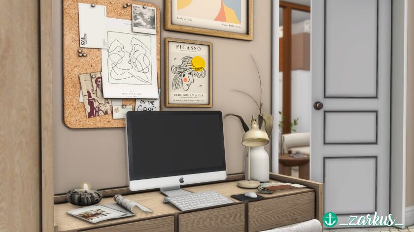 Seashell Apartment Sims 4 CC Download