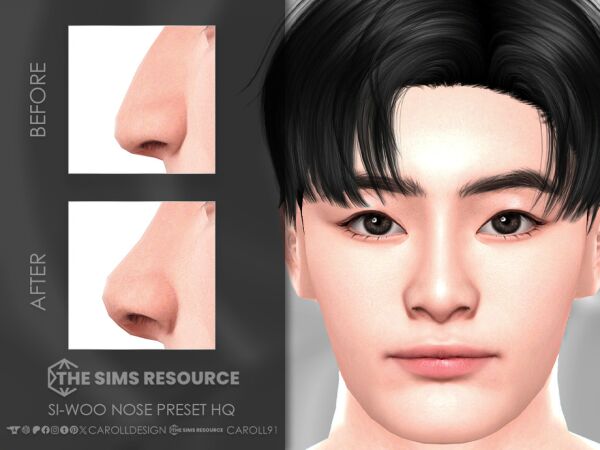 Si-Woo Nose Preset HQ Sims 4 CC Download