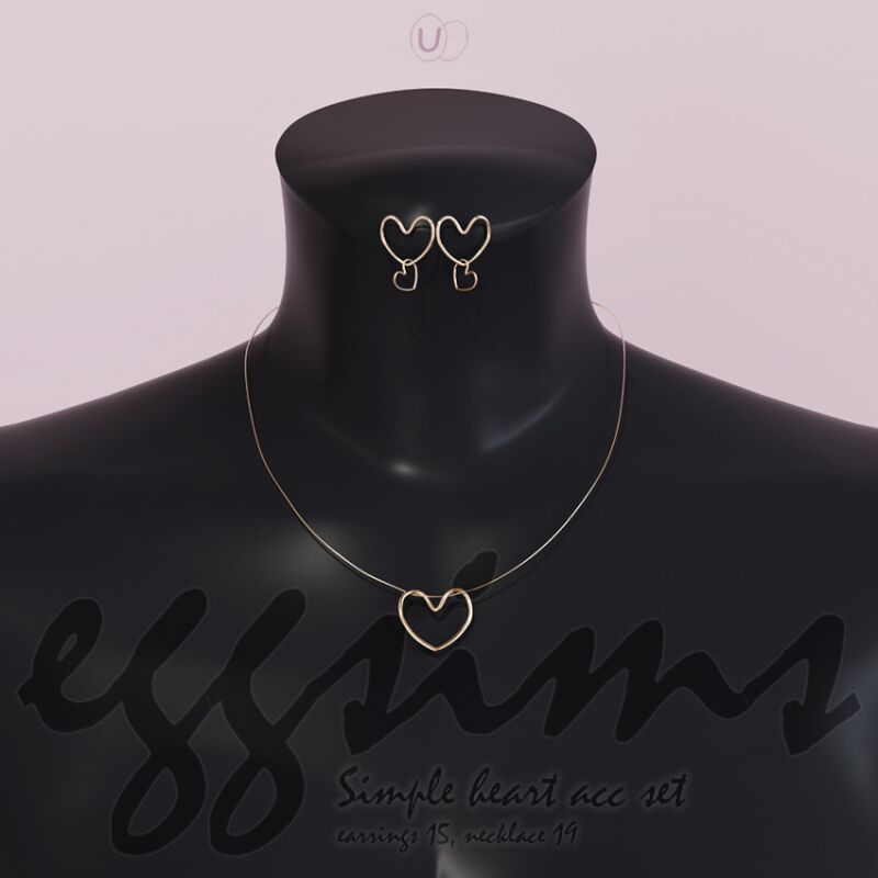 Charming Heart Accessory Set Sims 4 CC Download