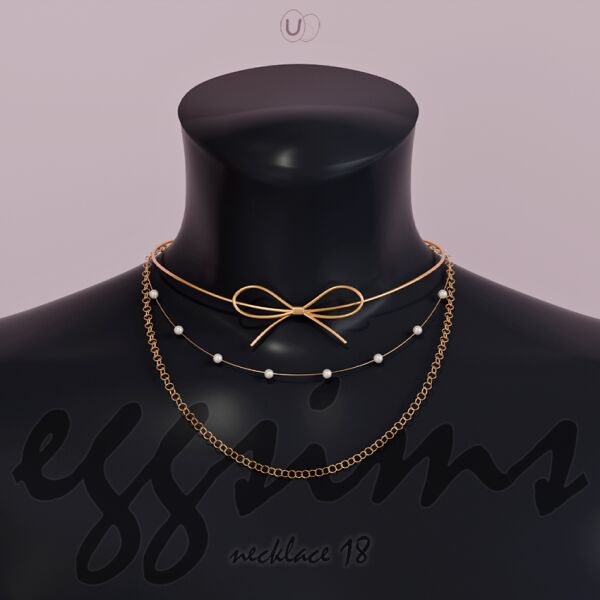 Stunning Necklace 18 for Your Sims 4 Sims 4 CC Download