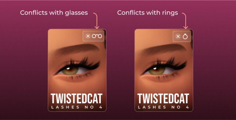 Must-Have Updated Eyelashes by Twistedcat Sims 4 CC Download