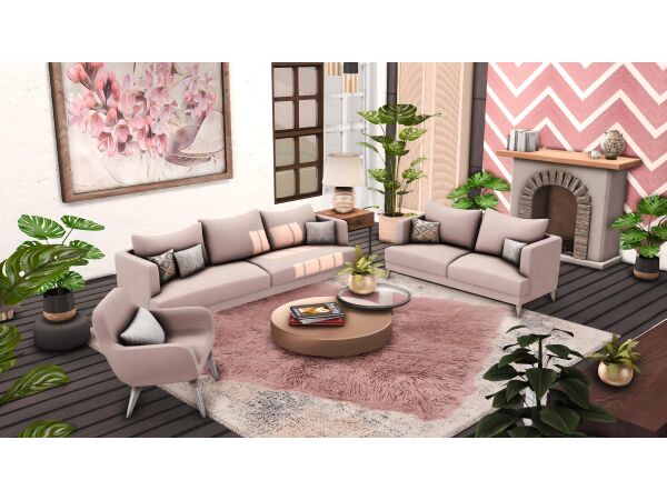 Aruela Living Room: Elegant Design for Your Home Sims 4 CC Download