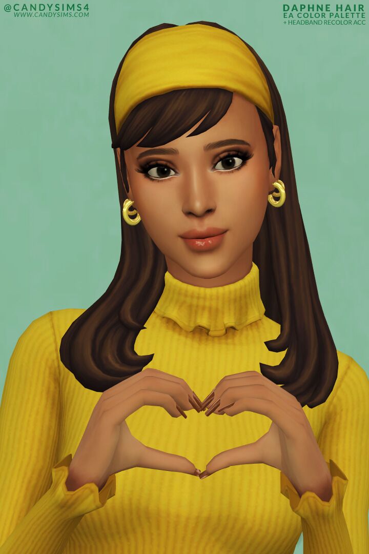 Daphne Hair Release by Candysims Sims 4 CC Download