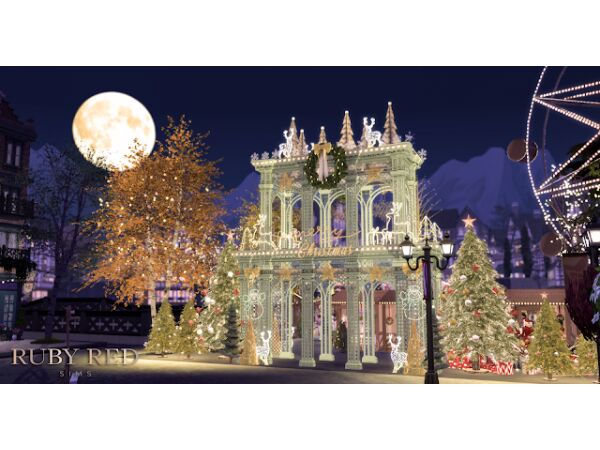 December Christmas Market Collaboration Sims 4 CC Download