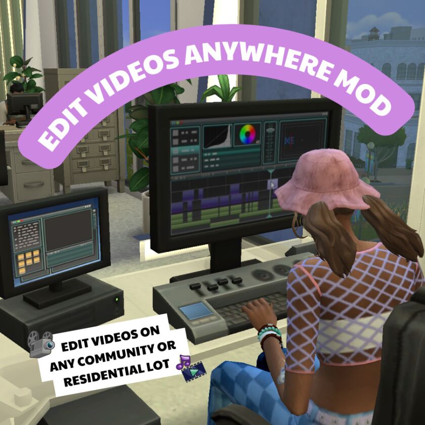 Edit Videos Anywhere Sims 4 CC Download