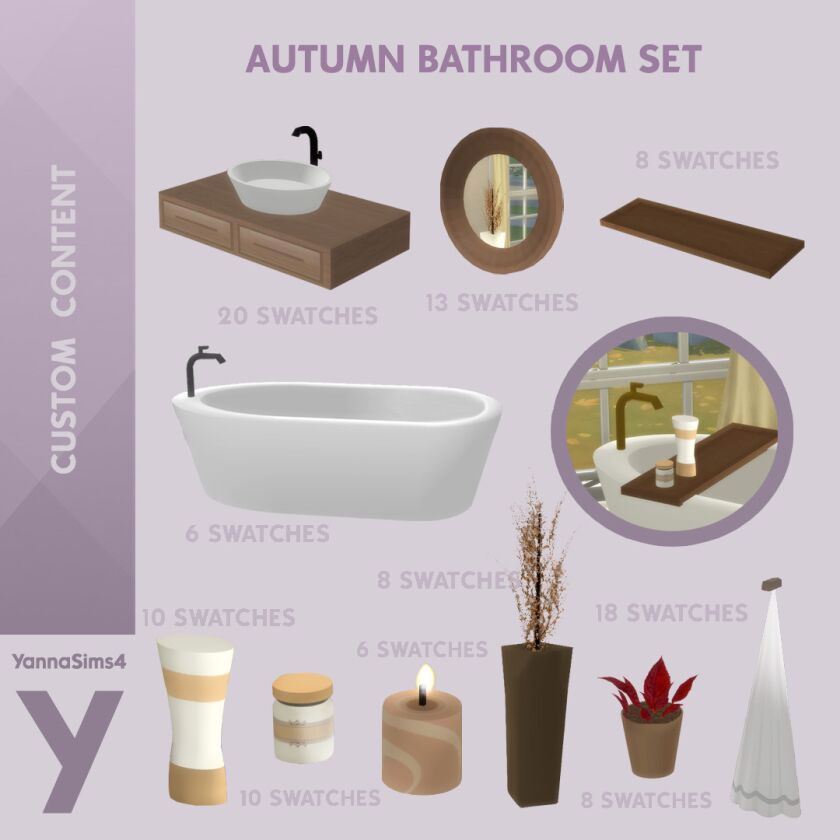 Fall-Themed Furniture CC: Celebrate the Season! Sims 4 CC Download