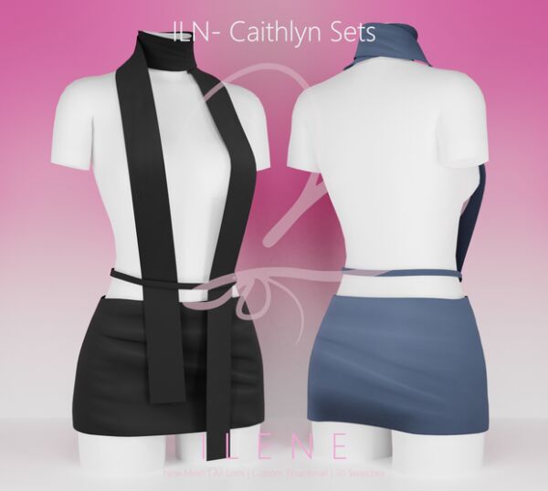 ILN. Caitlyn Sets - New Clothing Collection Sims 4 CC Download