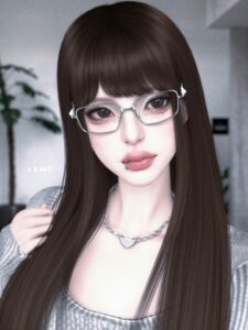Stunning Long Straight Hairstyles with Bangs Sims 4 CC Download