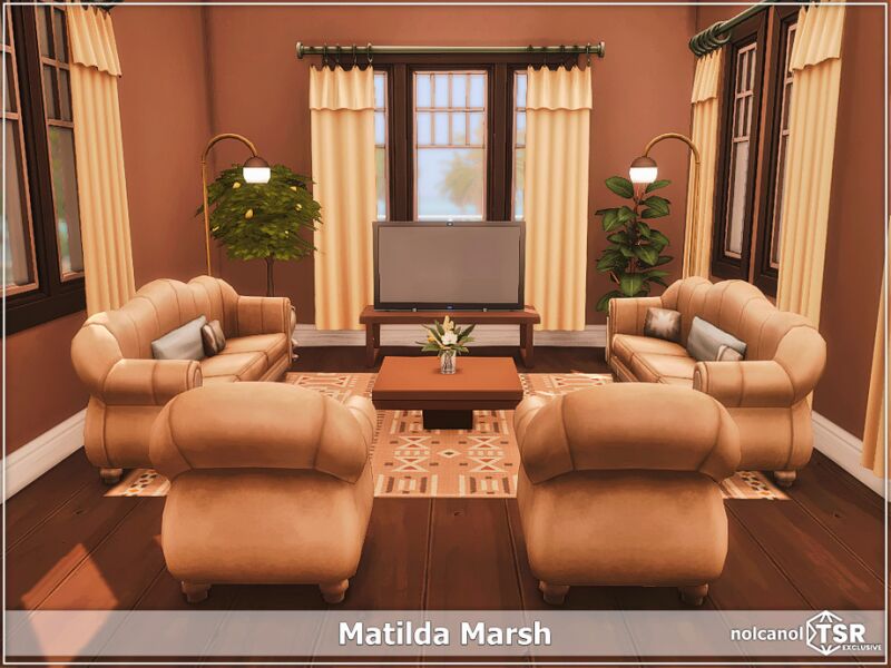 Discover Matilda Marsh's No CC Home! Sims 4 CC Download