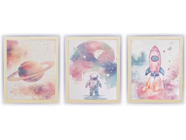 Pink Pastel Space Astronaut SET Sims 4 CC Download