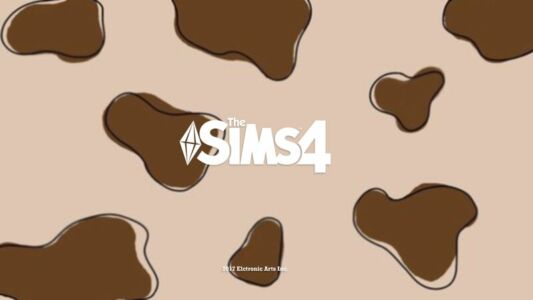 Serena | Brown & Beige Opening Screen Override Sims 4 CC Download