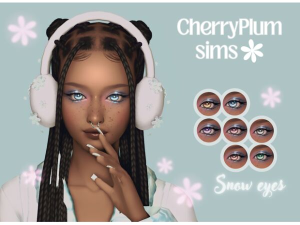 Snow Eyes by CherryPlumSims Sims 4 CC Download
