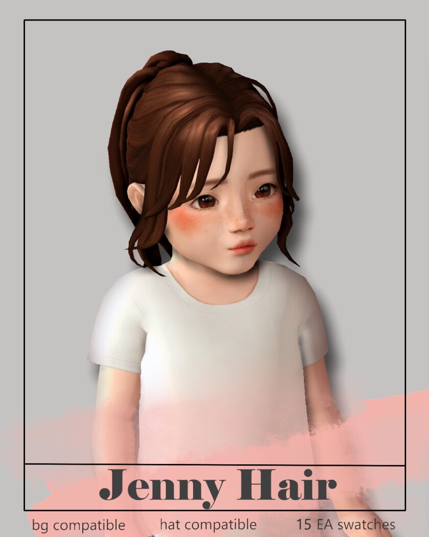 Adorable Toddler Hair Pack by Sunivaa Sims 4 CC Download