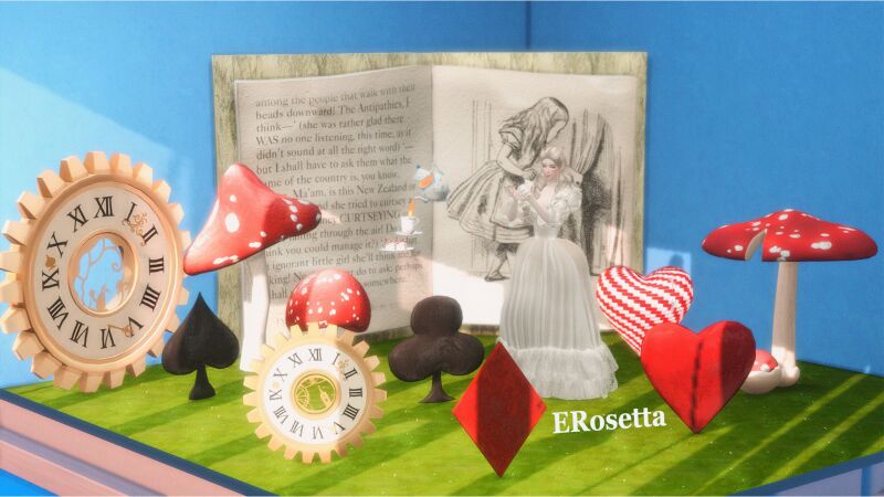 Alice In Wonderland Set Sims 4 CC Download