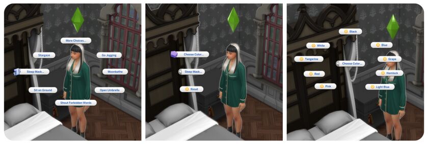 Automatic Sleep Masks for Sims Sims 4 CC Download