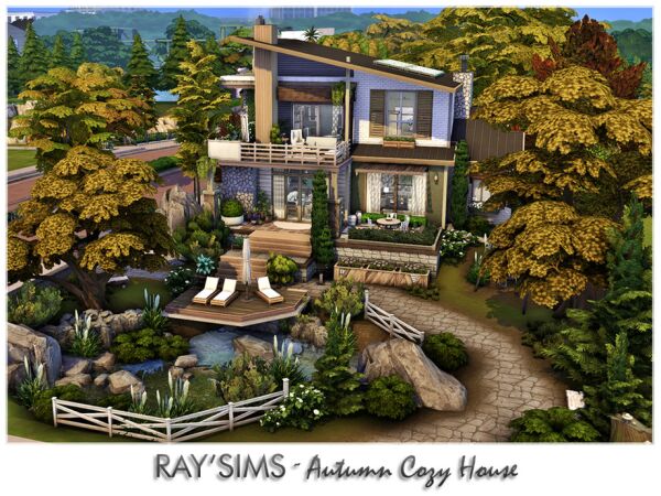 Autumn Cozy House: A Perfect Autumn Retreat Sims 4 CC Download