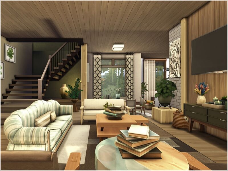 Autumn Cozy House: A Perfect Autumn Retreat Sims 4 CC Download