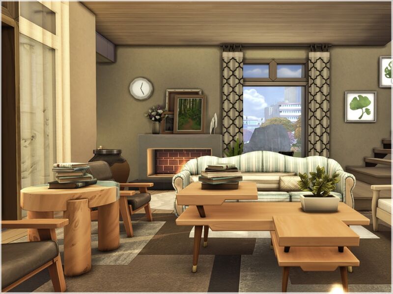 Autumn Cozy House: A Perfect Autumn Retreat Sims 4 CC Download