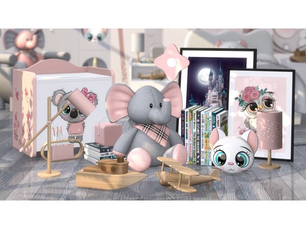 Bella Kids Decor and Toys Sims 4 CC Download