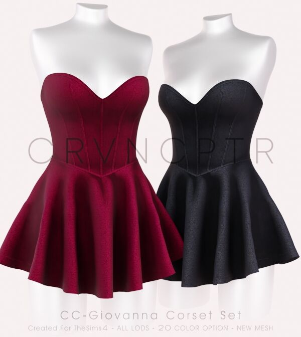 Giovanna Corset Set - Stunning CC for Your Collection Sims 4 CC Download