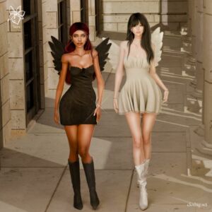 Fallen Angels - Clothing Set Sims 4 CC Download